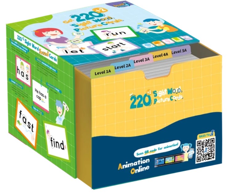 Go! 220+2 Sight Word Picture Cards – BY-AT